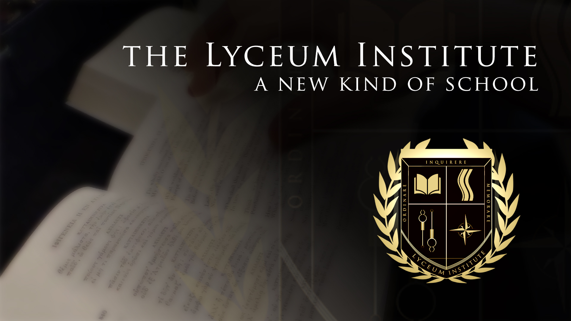 A New Kind of School - Lyceum Institute